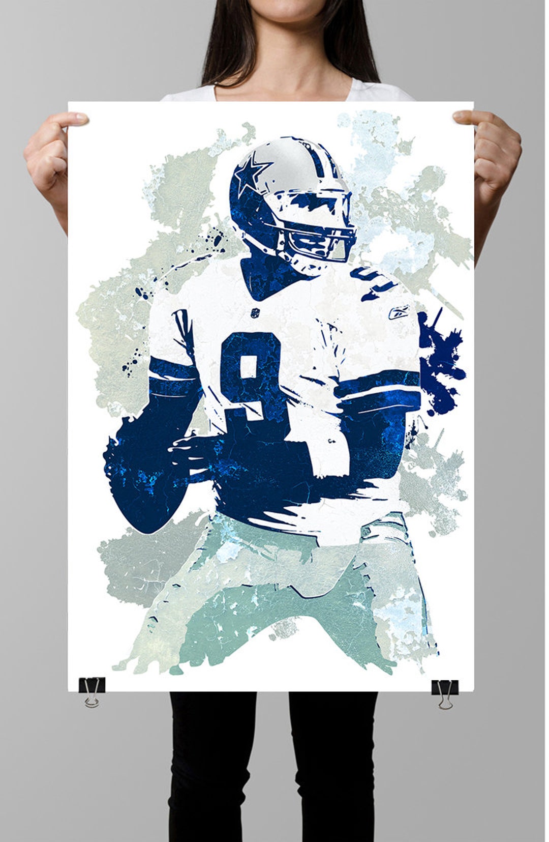Tony Romo Dallas Cowboys Art Poster: Sports Fan Gift - Etsy