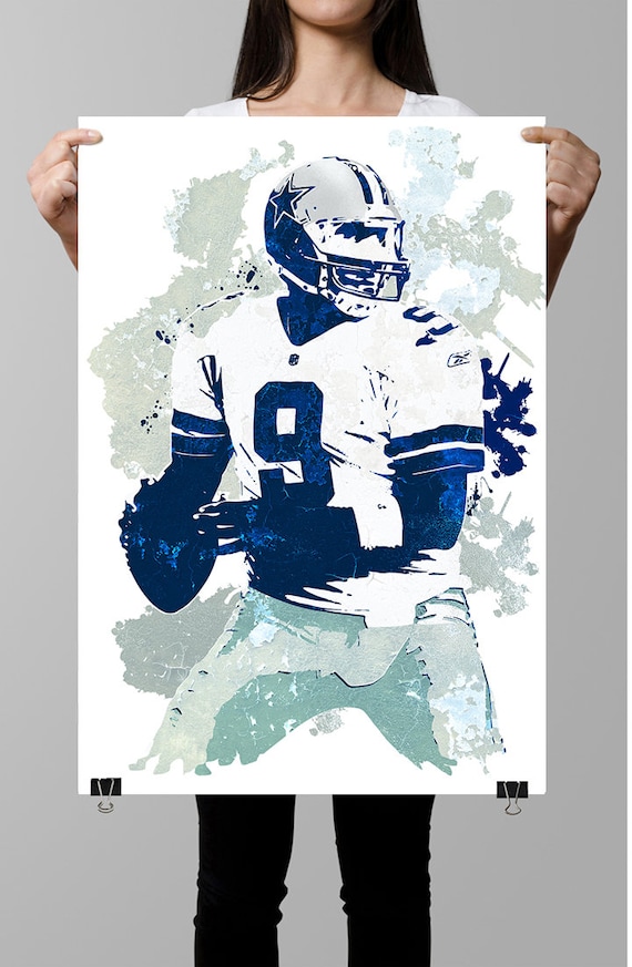 Fan Art Poster Tony Romo Dallas Cowboys Poster Wall Art - Etsy