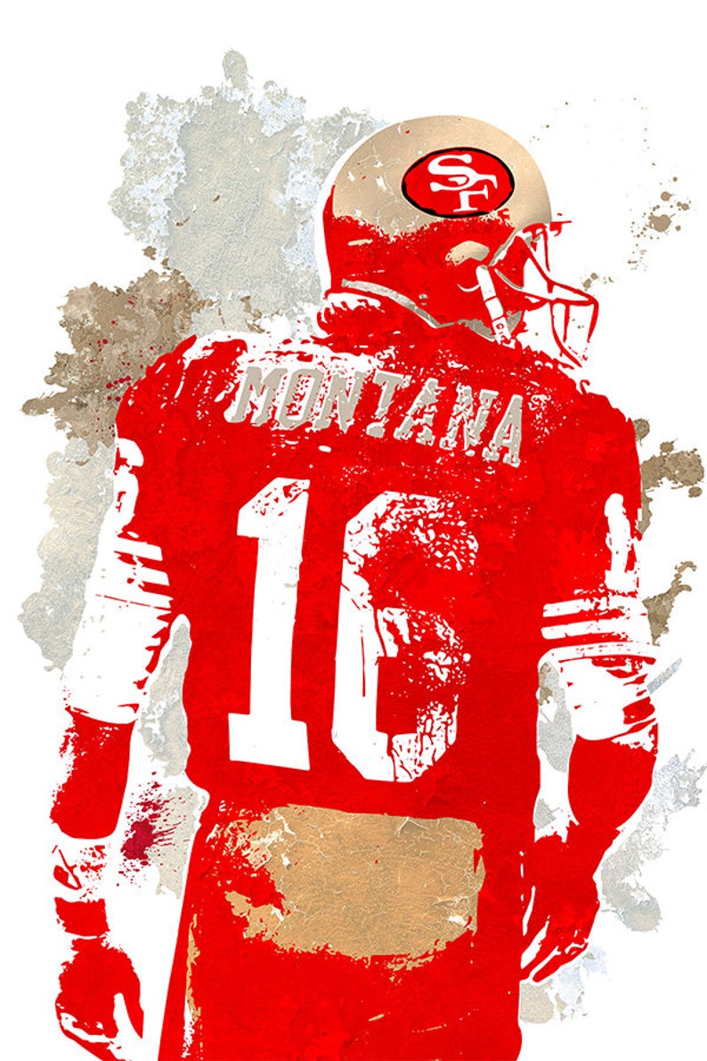Joe Montana Joe Cool San Francisco 49ers Poster Wall art | Etsy