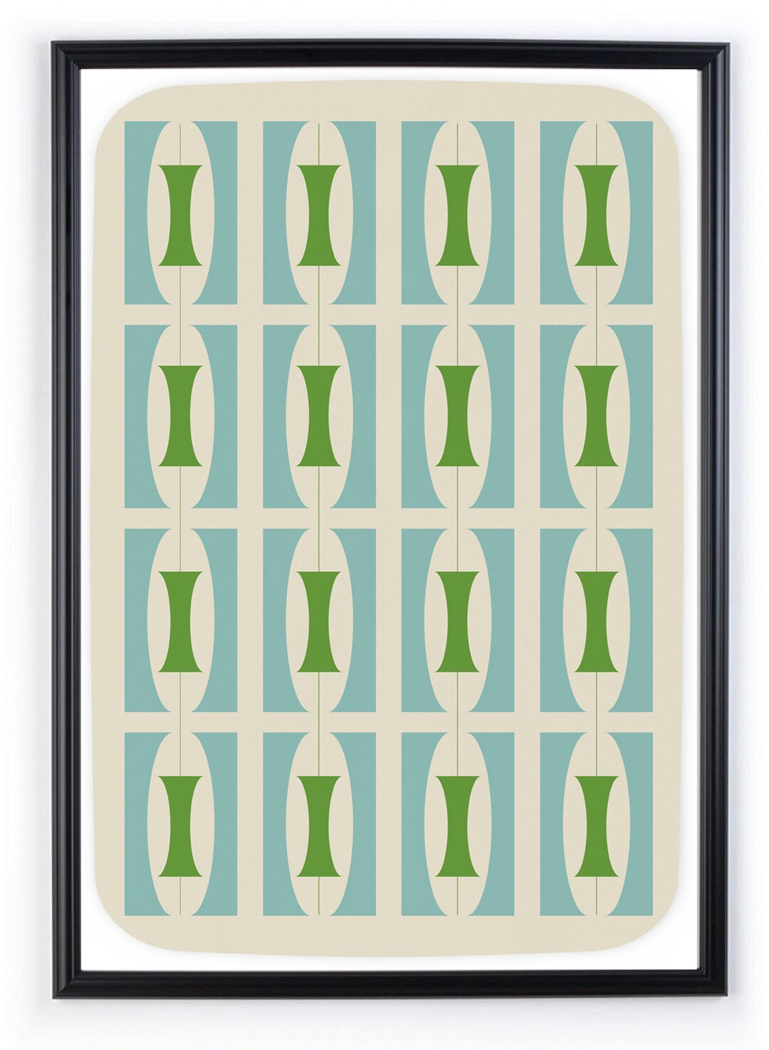 Retro 60's Pattern Wall Art, Poster Art, Poster Art, Geometric Prints ...