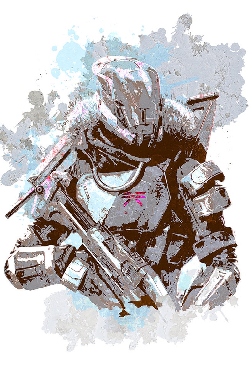 Destiny Titan Fan Art Poster Game poster Gamer art | Etsy