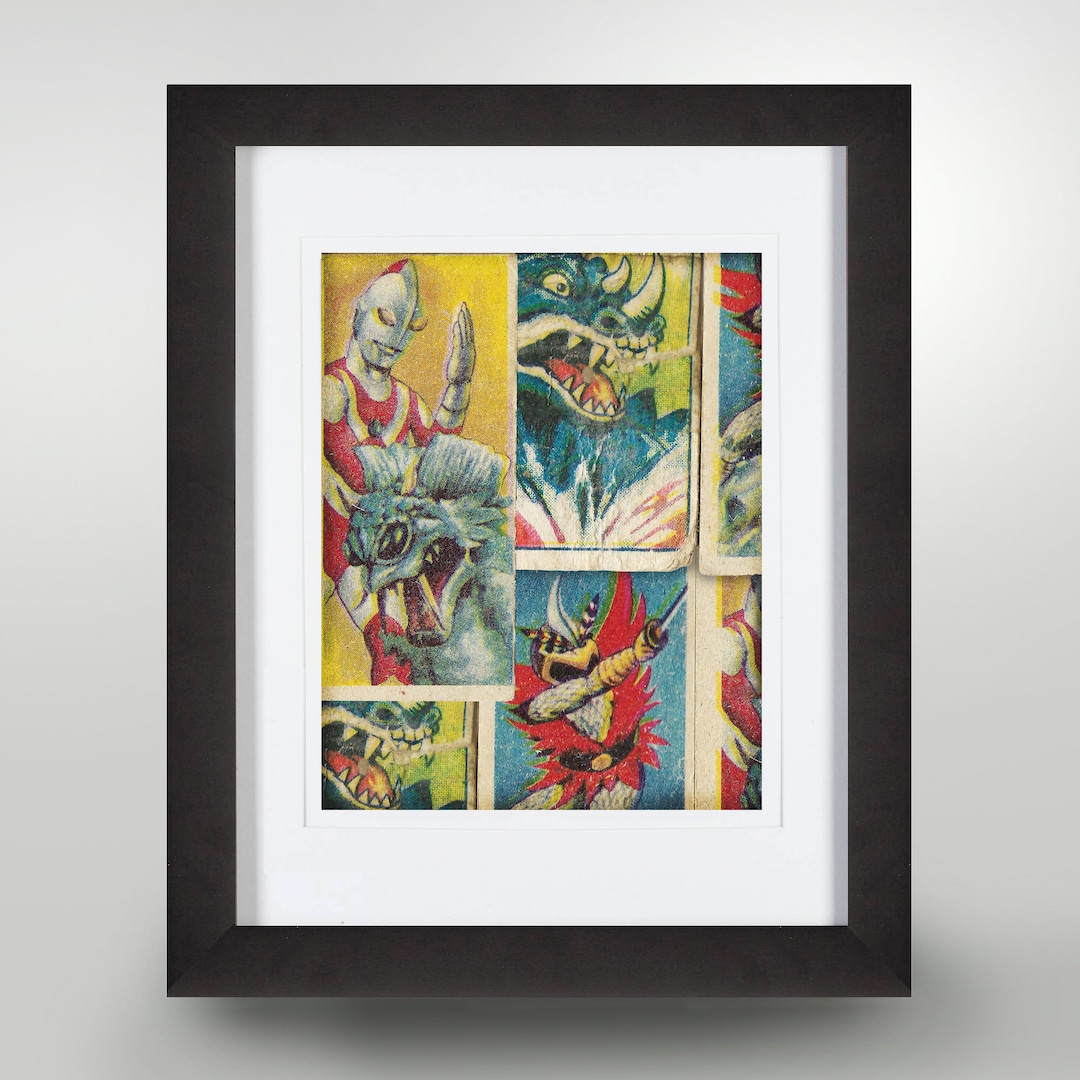 Ultraman Vintage Trading Cards Poster: Japanese TV Series Art - Etsy