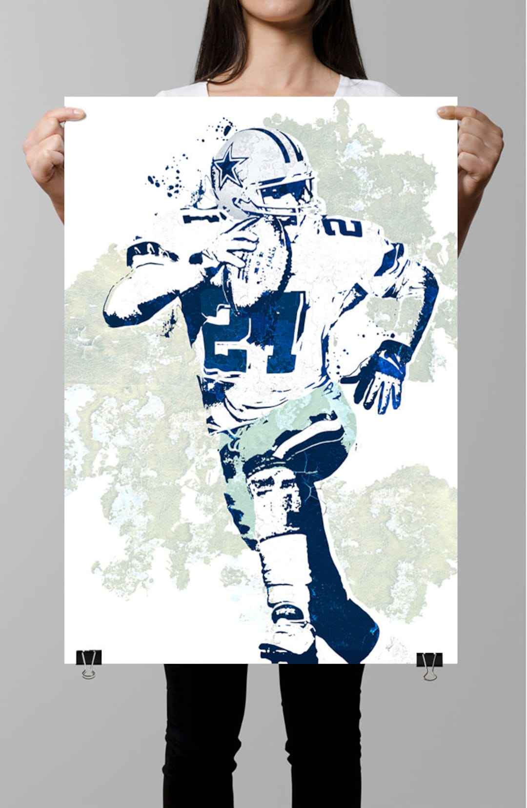 Deion Sanders Dallas Cowboys Art Poster: Fan Tribute Print - Etsy
