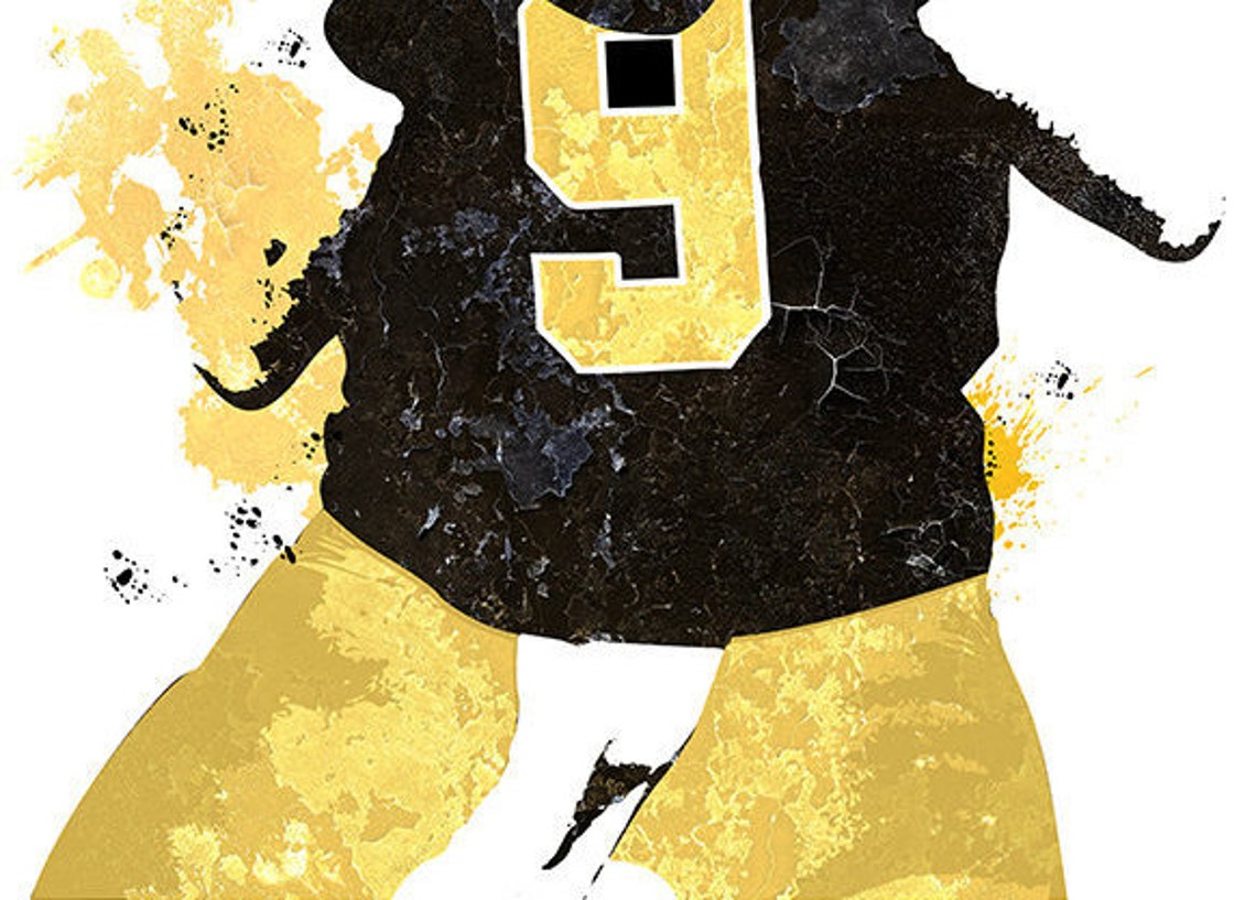Fan Art Poster Drew Brees New Orleans Saints Poster Wall - Etsy