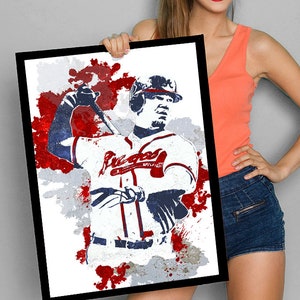 Chipper Jones Atlanta Braves Poster: Sports Fan Art Print - Etsy