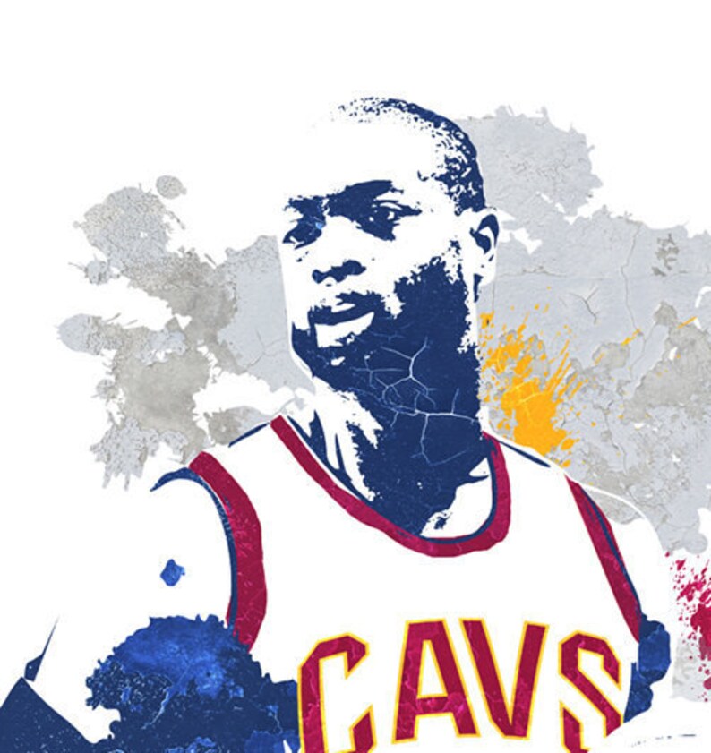 Fan Art Poster Dwyane Wade Cleveland Cavaliers Wall Art - Etsy