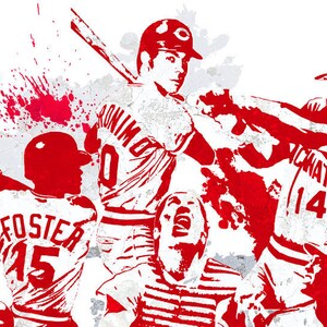 Big Red Machine Cincinnati Reds Sports Poster Wall Art Sports Art ...