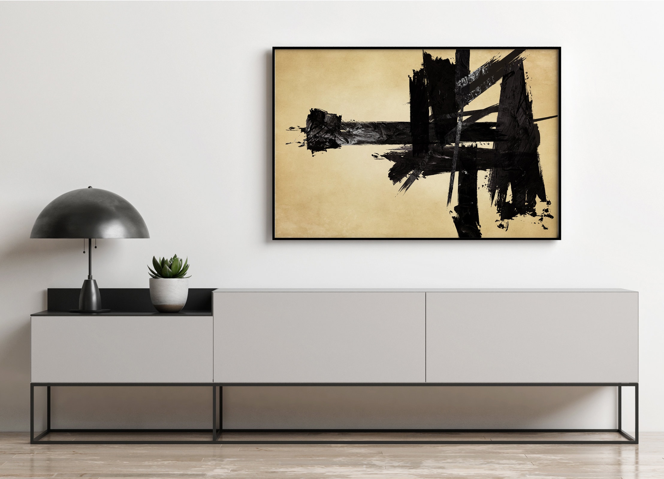 Abstract in Black Expressionism Wall Art Poster Art Poster - Etsy