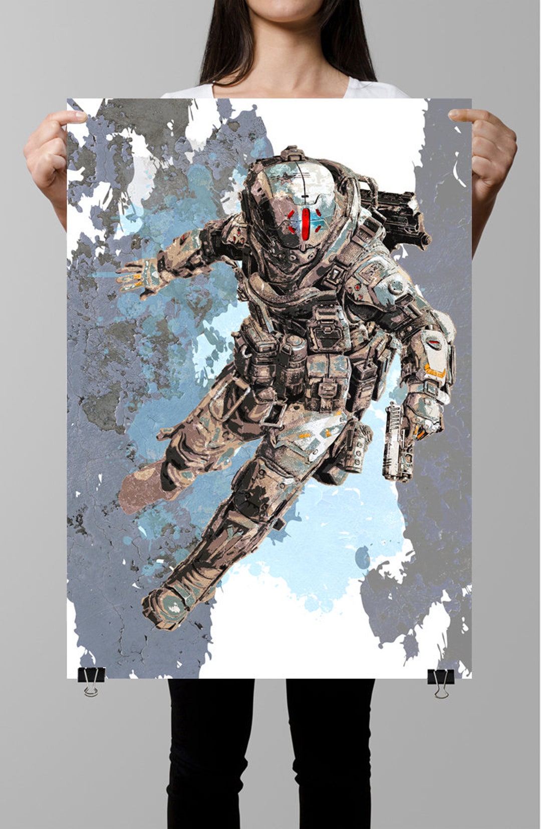 Titanfall 2, Commander Kane Militia Pilot, Fan Art Poster, Titan, Gamer ...