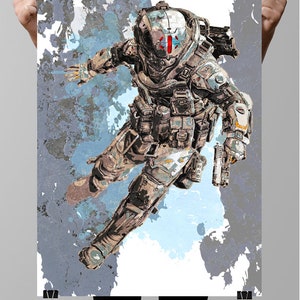 Titanfall 2, Commander Kane Militia Pilot, Fan Art Poster, Titan, Gamer ...