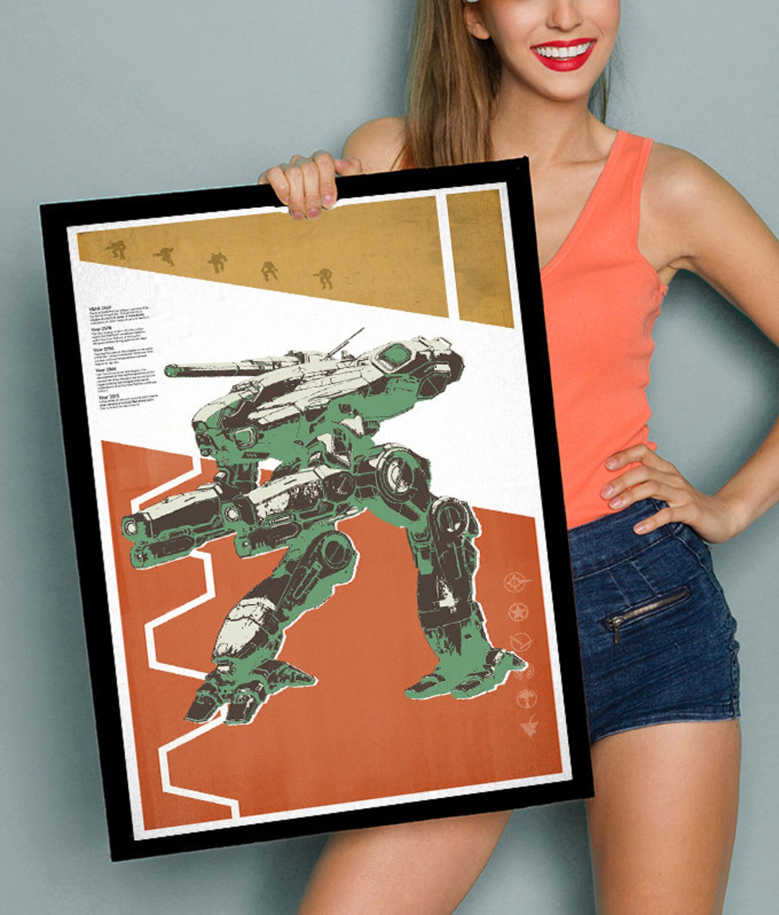 Mechwarrior Marauder MAD-3R Poster: Gamer Wall Art - Etsy