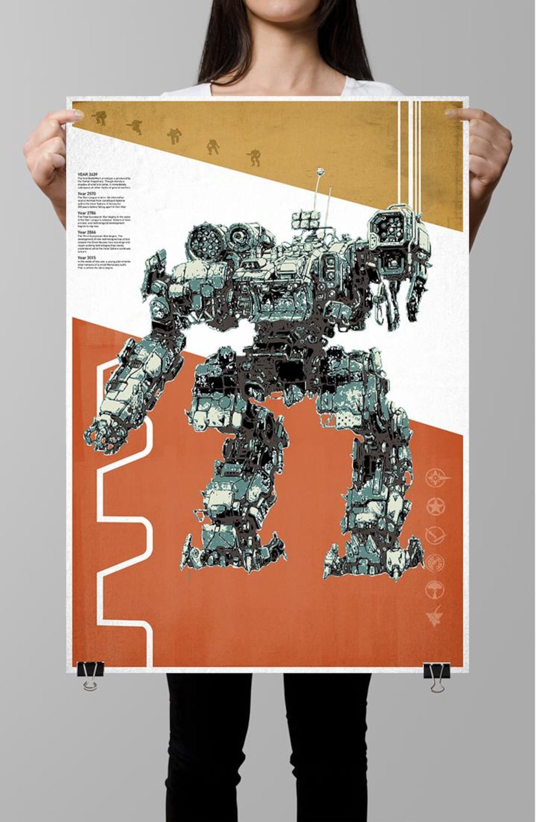 Corsair Mechwarrior Poster: Modern Gamer Art, Geek Culture - Etsy