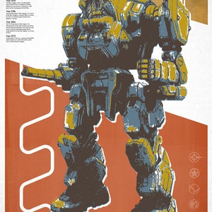 Mechwarrior Executioner, Post Modern, Modern, Gaming Posters, Gamer Art ...