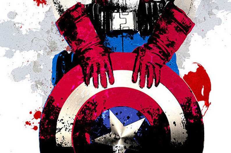 Captain America Steve Rogers Fan Poster Marvel Universe - Etsy
