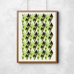 Diamond Pattern Wall Art, Poster Art, Poster Art, Geometric Prints, 60s ...