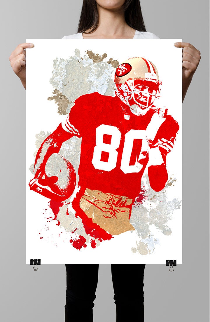 Fan Art Poster Jerry Rice San Francisco 49ers Poster Wall - Etsy