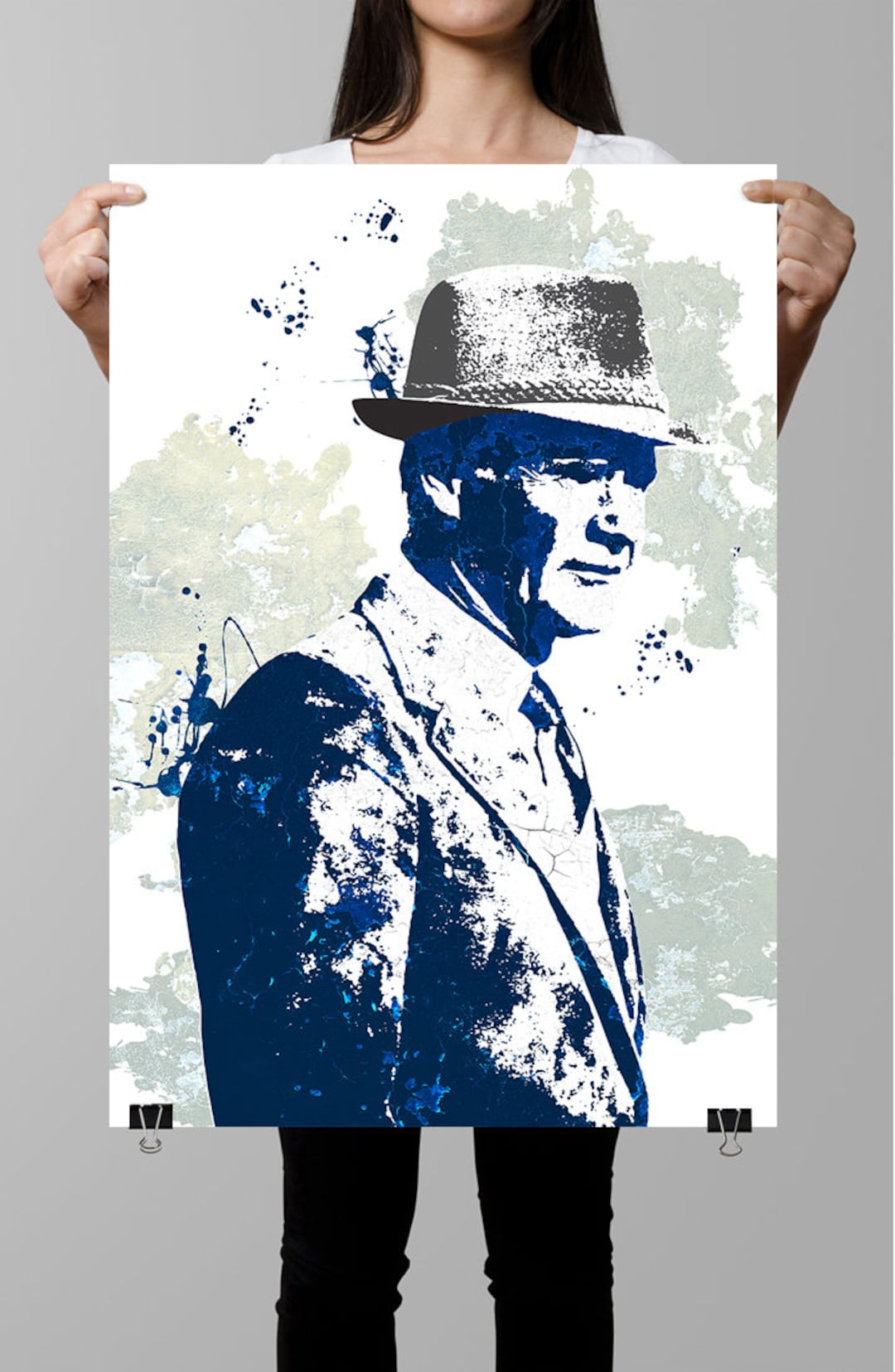 Tom Landry Dallas Cowboys Poster, Wall Art, Sports Poster, Wall Art ...