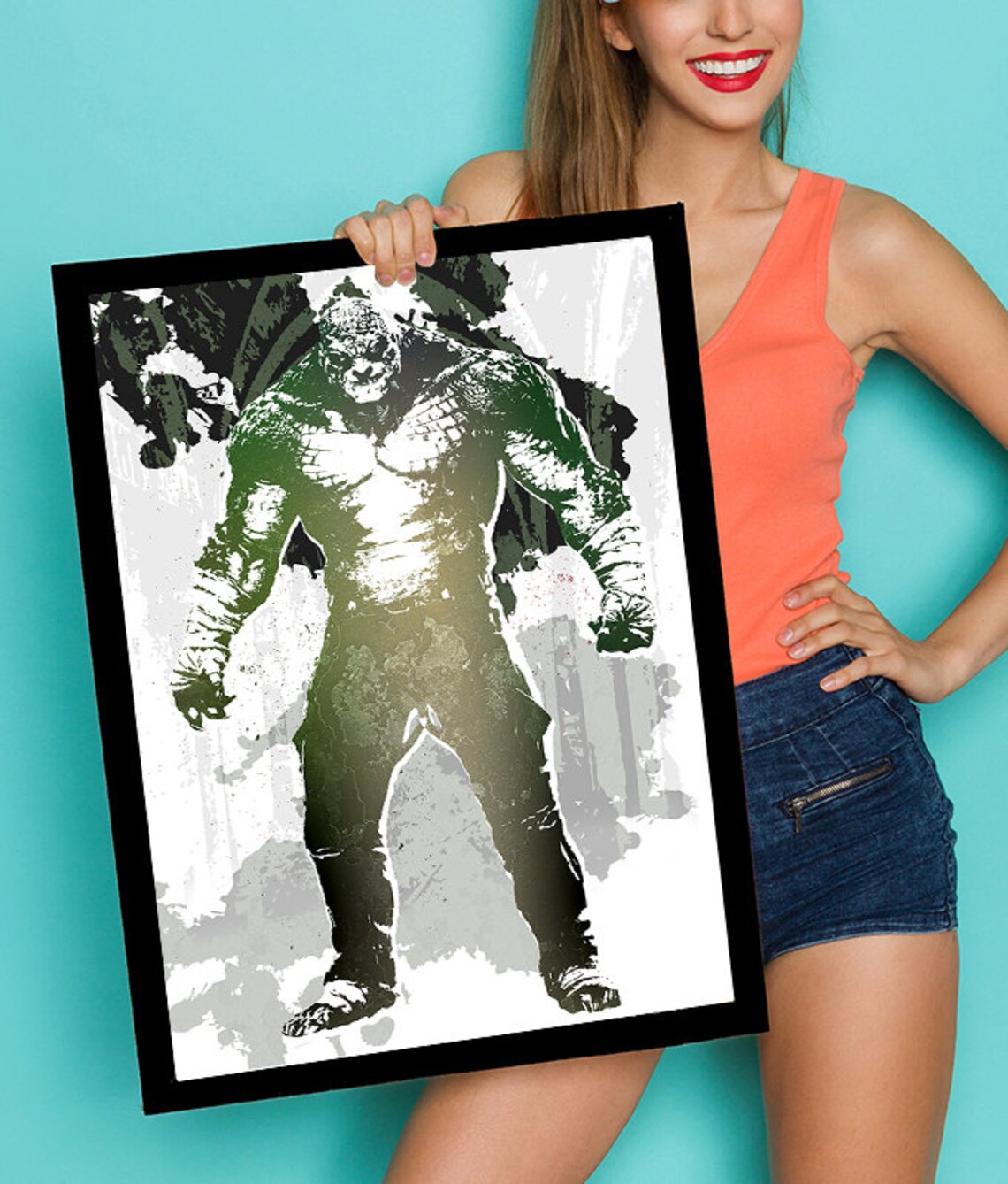 Killer Croc Solomon Grundy Comic Poster DC Comics Arkham - Etsy