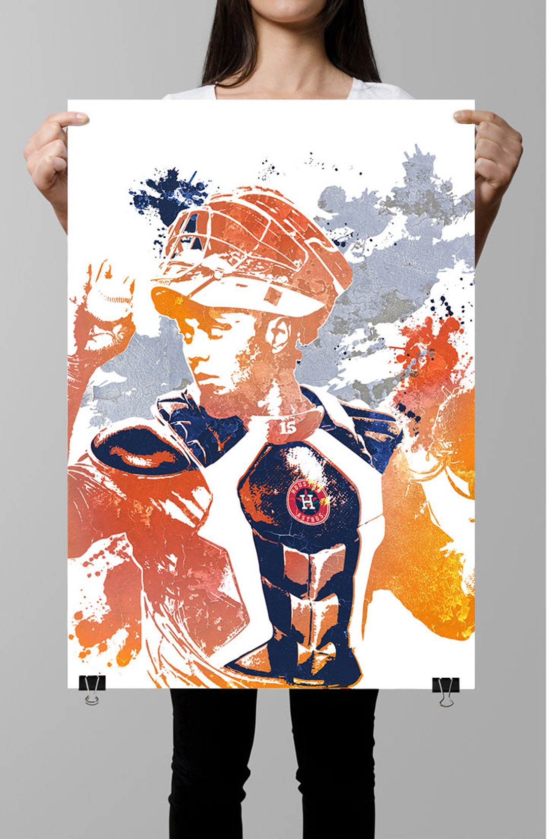 Martín Maldonado, Houston Astros Poster, Wall Art, Sports Poster, Fan ...
