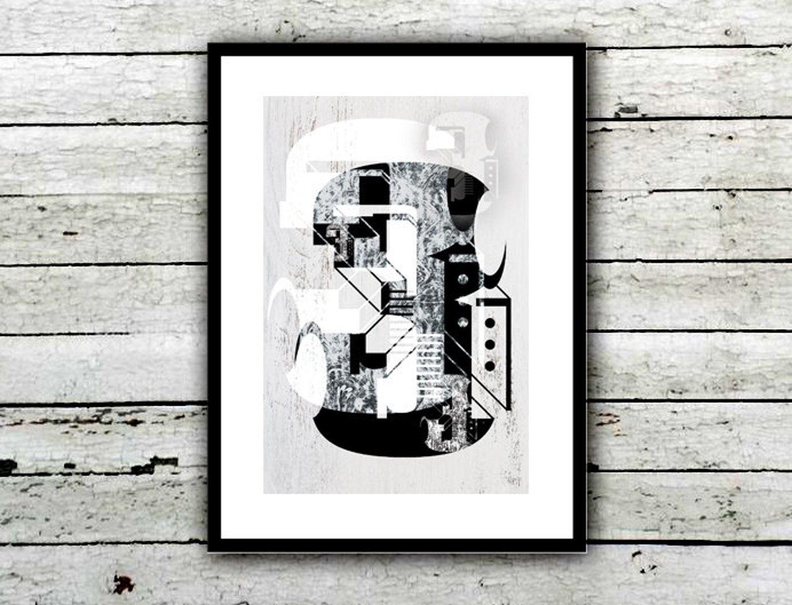 Number 3 Poster Typography Poster Typography Art Wall Art - Etsy