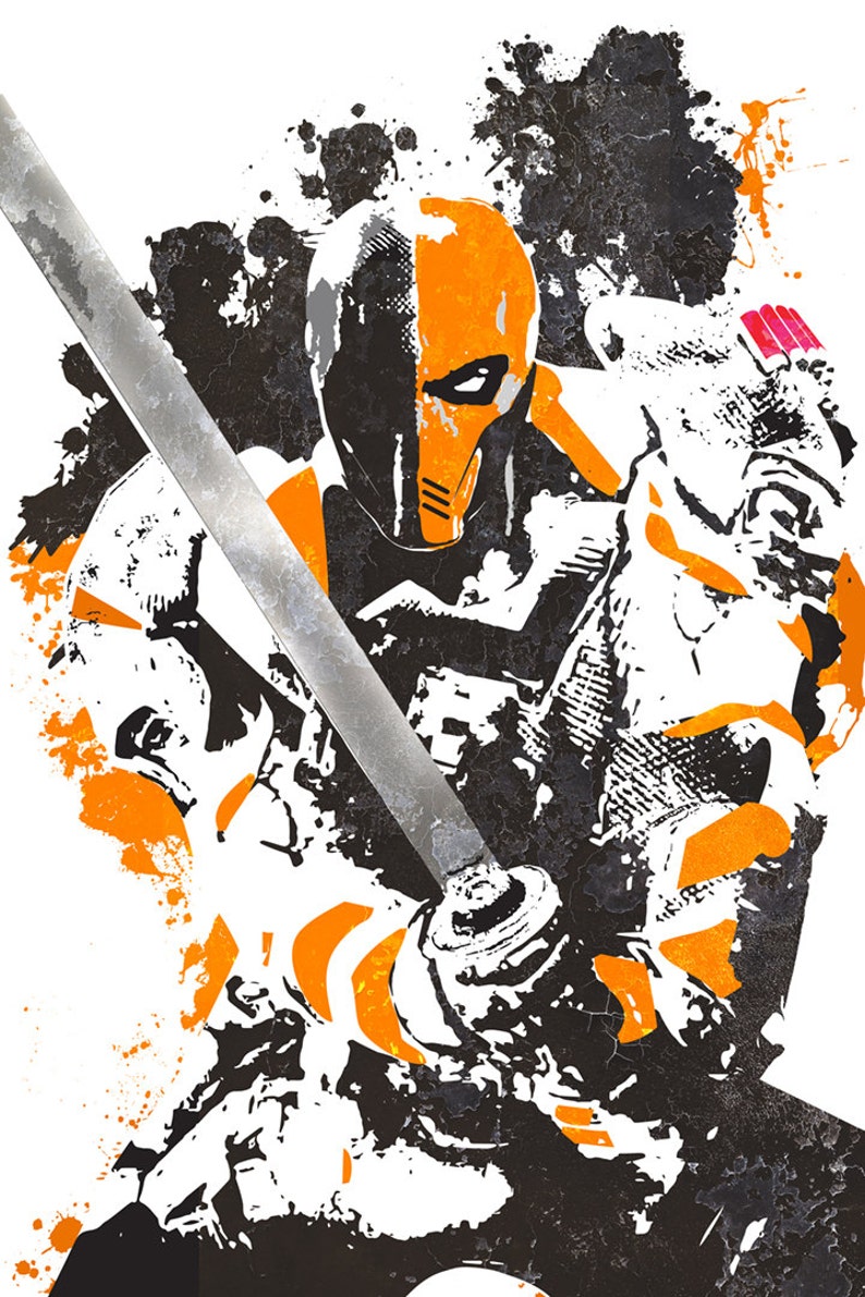 Death Stroke Poster Slade Joseph Wilson DC Comics | Etsy