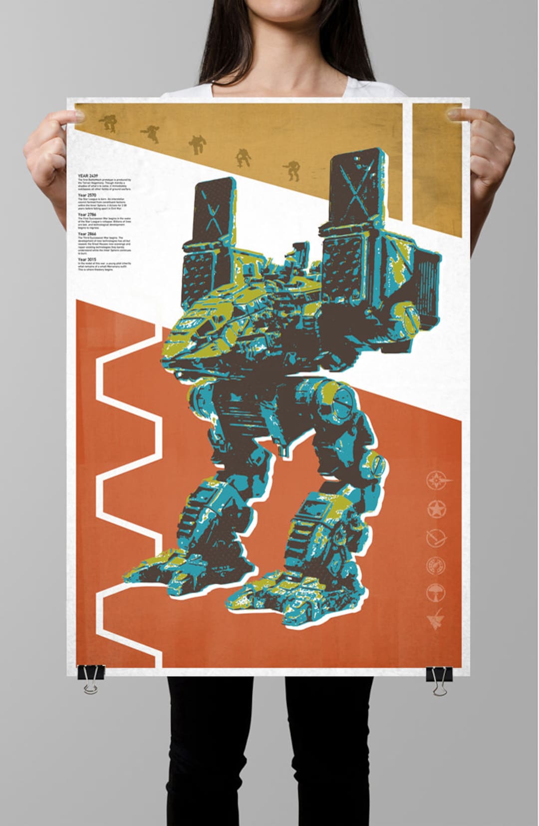 Mechwarrior Catapult Poster: Modern Gaming Art Print - Etsy