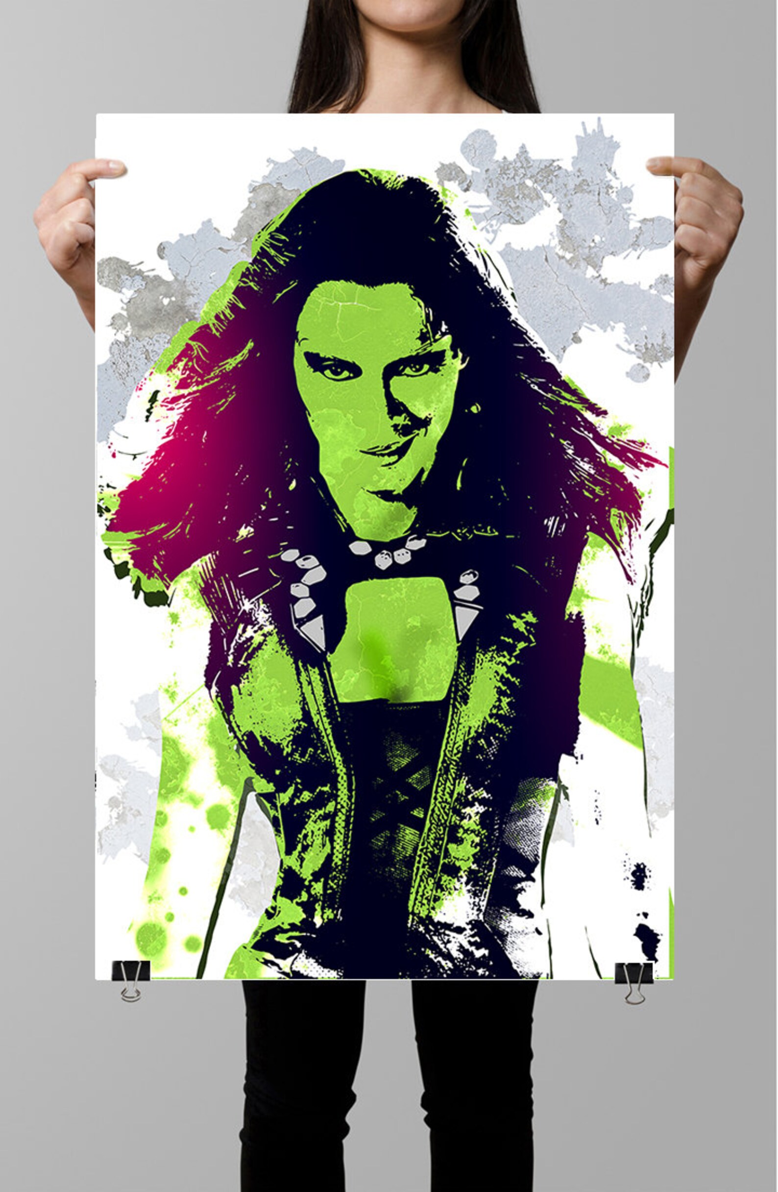 Gamora, the Adopted Daughter of Thanos, Guardians of the Galaxy, Poster ...