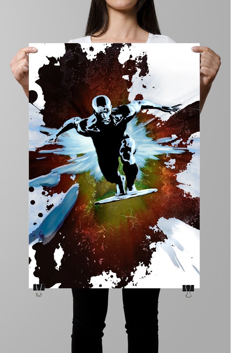 Silver Surfer Norrin Radd Poster Marvel Comics Galactus - Etsy