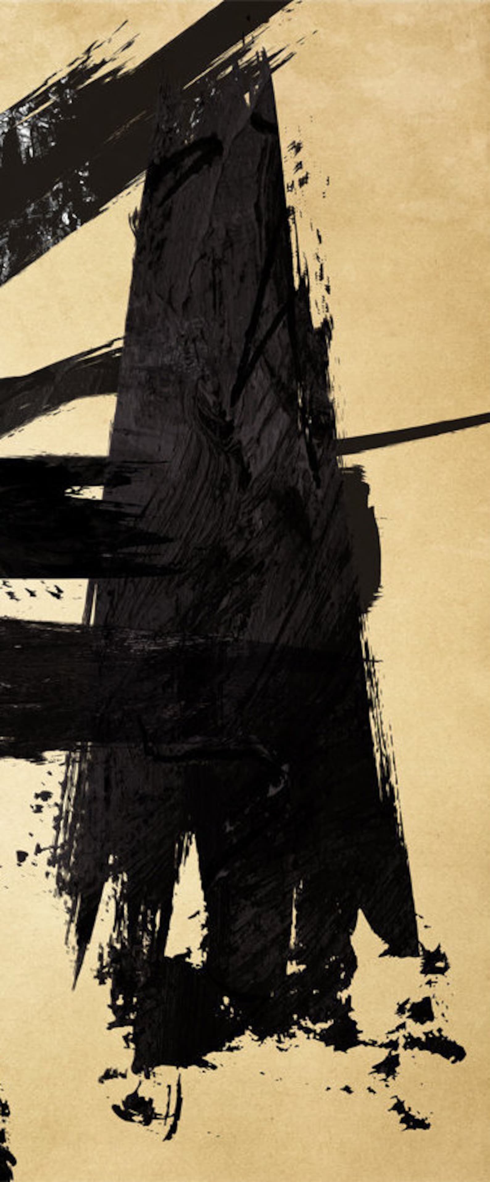 Abstract in Black Expressionism Wall Art Poster Art Poster - Etsy