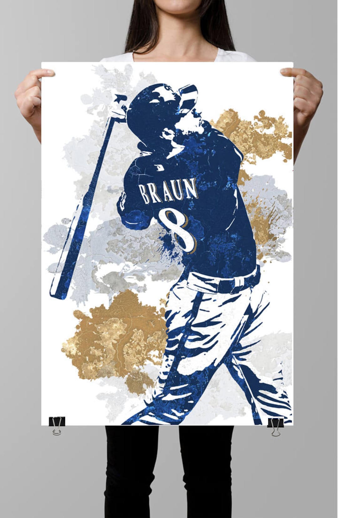 Ryan Braun Art Poster: Milwaukee Brewers Fan Art Print - Etsy