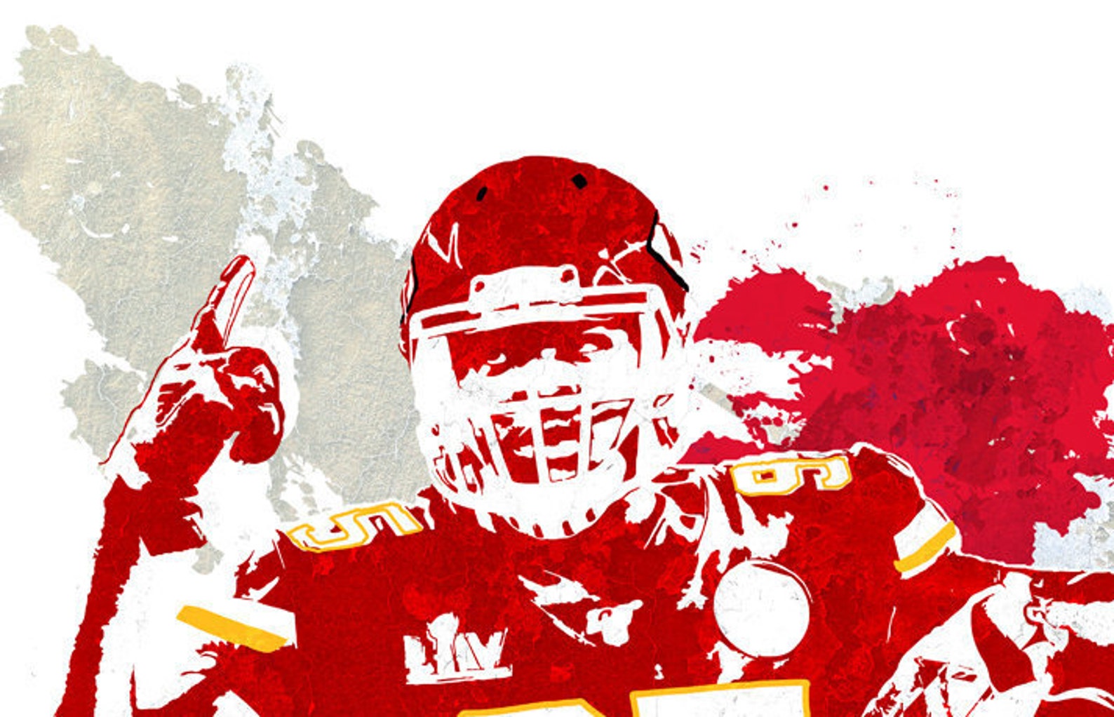 Chris Jones Kansas City Chiefs Poster Wall Art Sports | Etsy