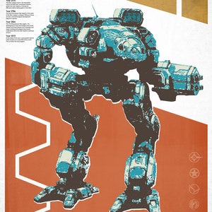 Mechwarrior Timberwolf, MWO, Post Modern, Modern, Gaming Posters, Gamer ...