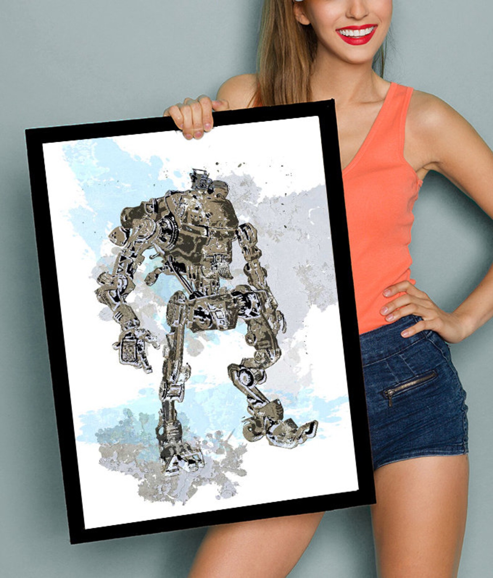 Titanfall 2 Stryder Fan Art Poster Titan Gamer Art | Etsy