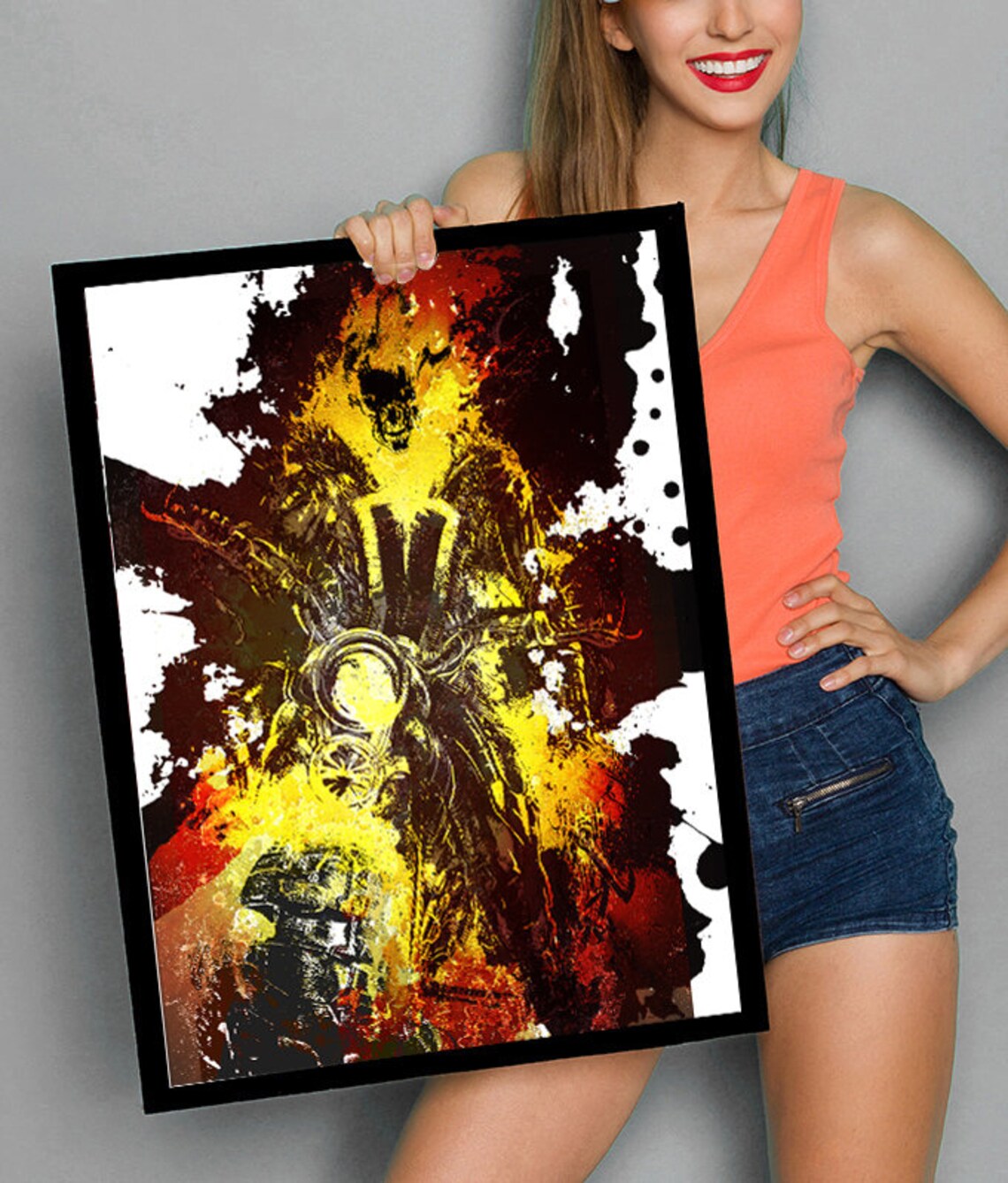 Ghost Rider Comic Poster Marvel Universe,marvel Comics, Fan Art, Movie ...