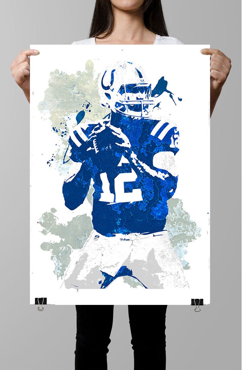 Andrew Luck Art Poster: Indianapolis Colts Fan Art Print - Etsy