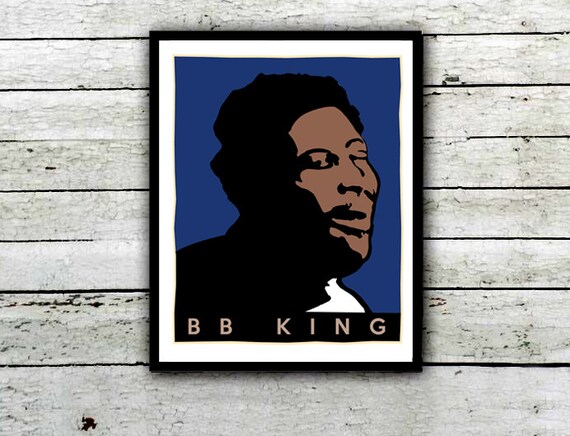 BB King Blues Poster King of the Blues Music Poster Wall Art | Etsy