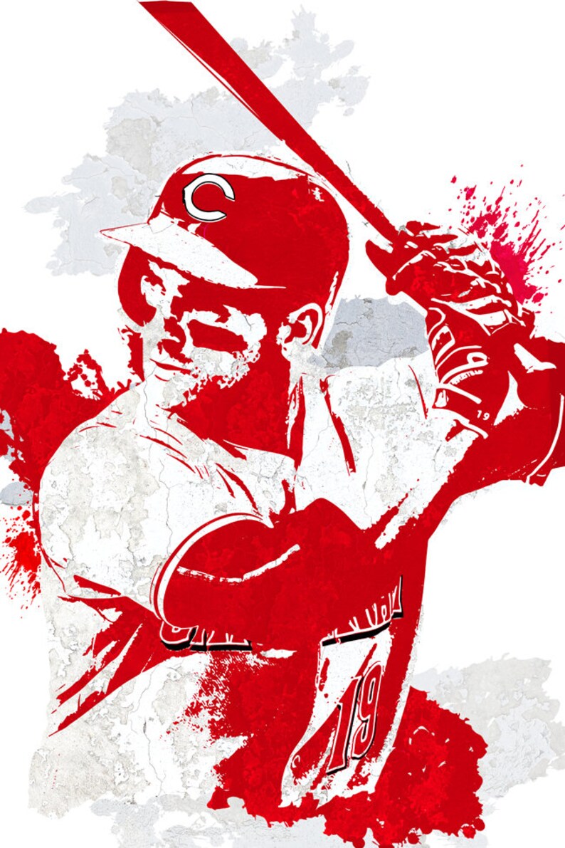 Joey Votto Cincinnati Reds Sports Poster Fan Art Wall Art - Etsy