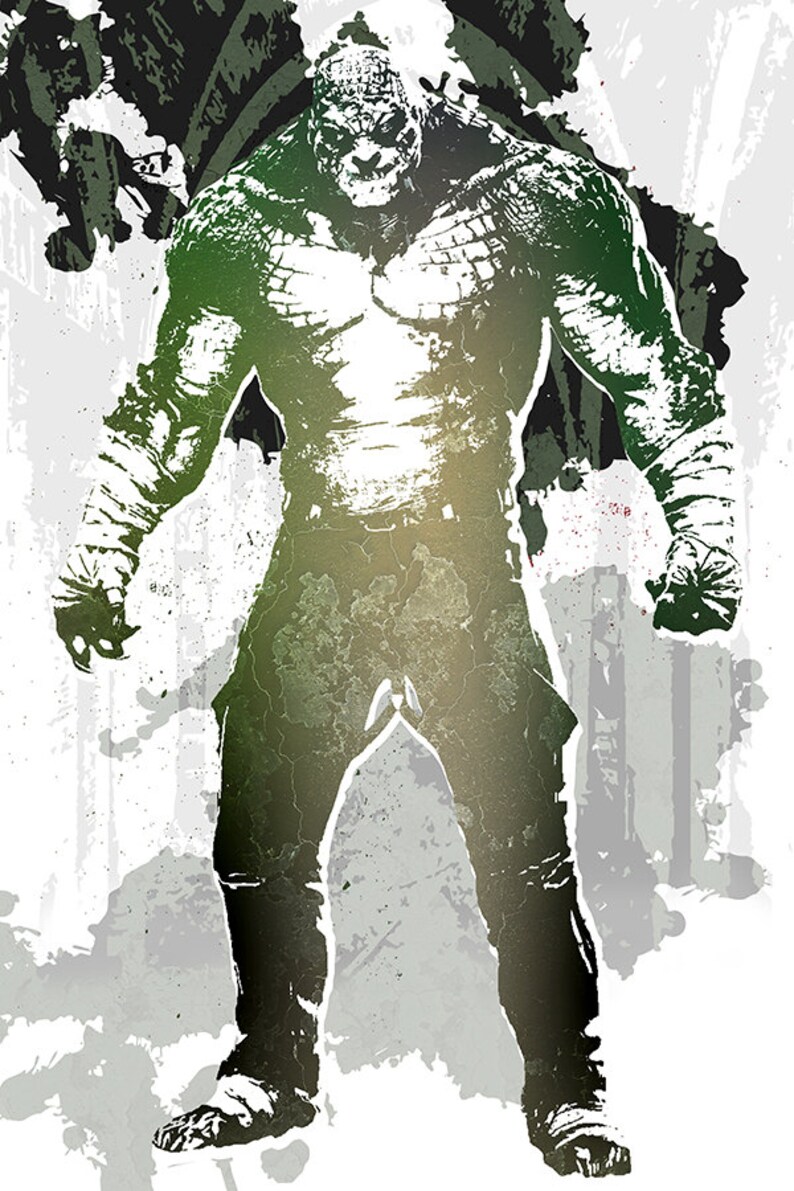 Killer Croc Solomon Grundy Comic Poster DC Comics Arkham - Etsy