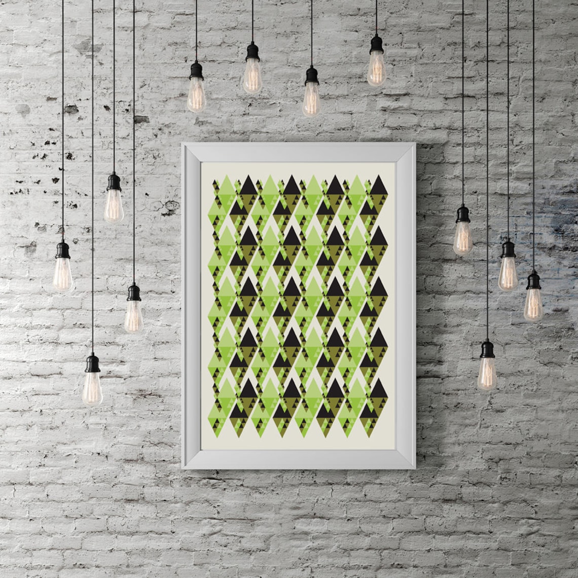 Diamond Pattern Wall Art Poster Art Poster Art Geometric | Etsy