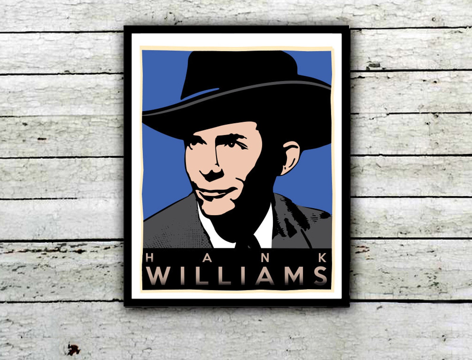 Hank Williams Art Print: Classic Country Music Legend Poster - Etsy