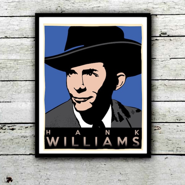 Hank Williams Poster - Etsy