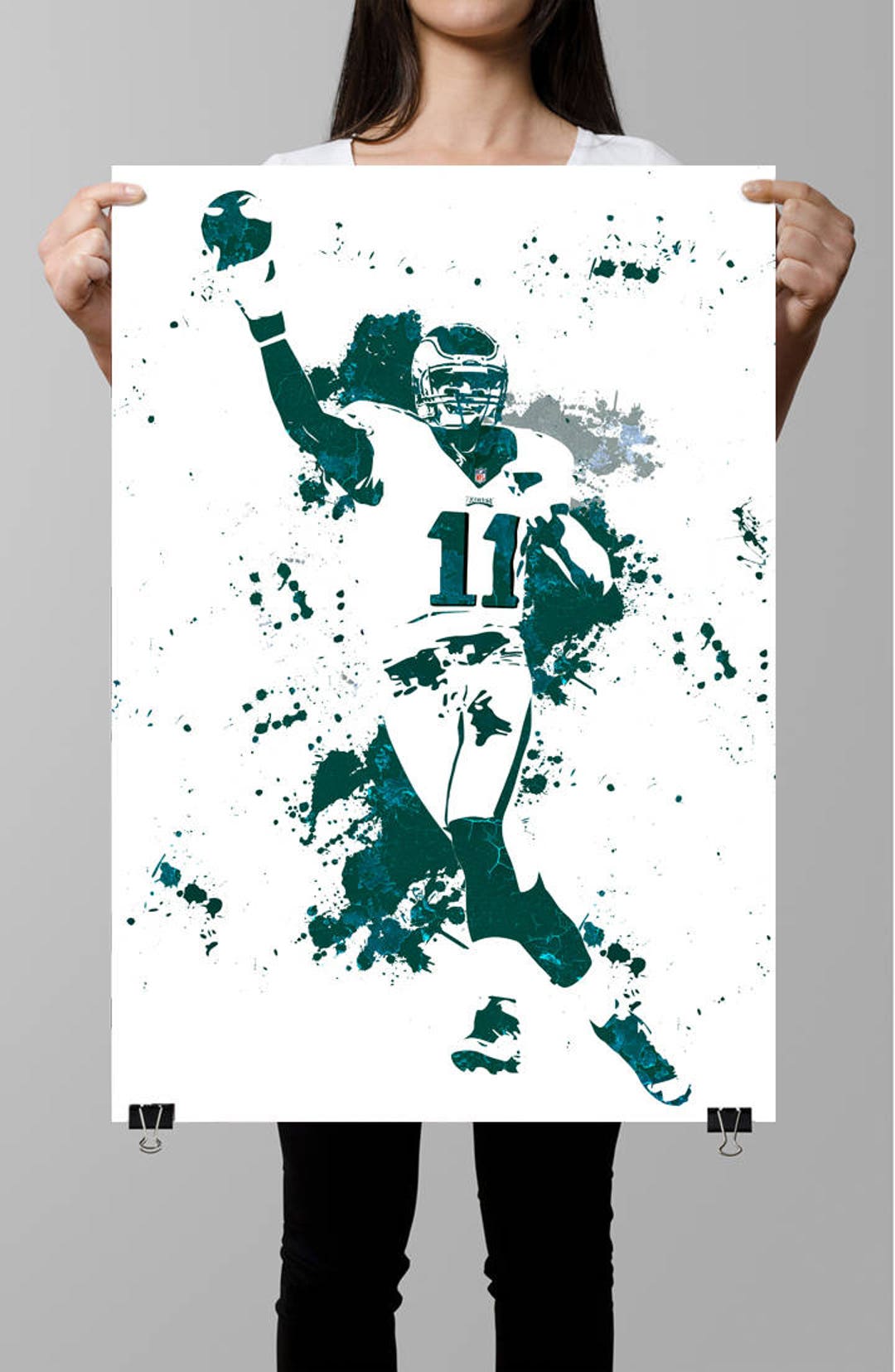 Carson Wentz Eagles Poster: Fan Art Sports Print - Etsy