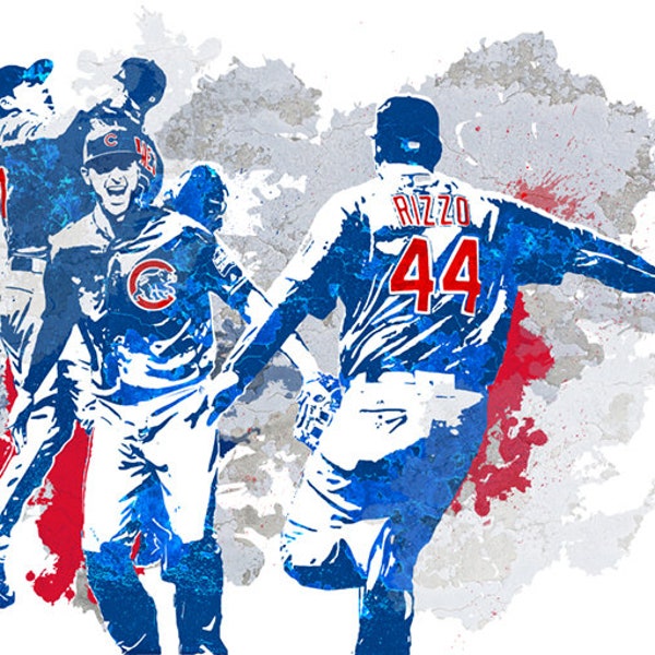 Chicago Cubs Print - Etsy