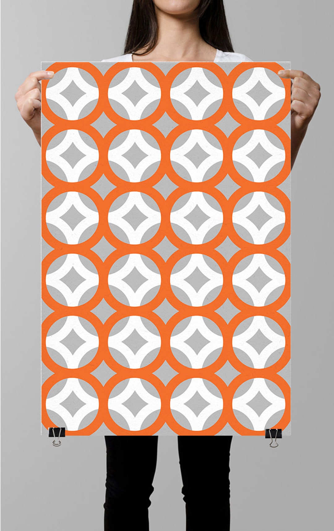 Retro Pattern Wall Art, Poster Art, Poster Art, Circular Pattern, 60s ...