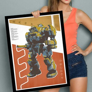 Mechwarrior Executioner, Post Modern, Modern, Gaming Posters, Gamer Art ...