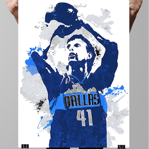Dirk Nowitzki Poster - Etsy
