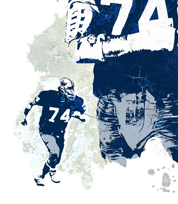 Bob Lilly Mr. Cowboy Dallas Cowboys Legend Posterwall Art - Etsy
