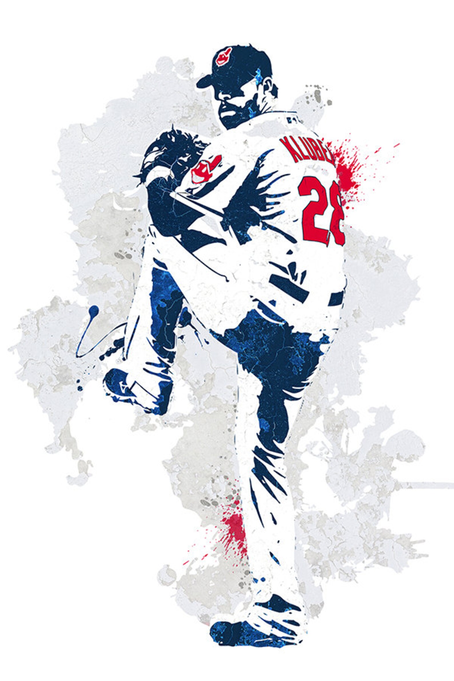 Fan art poster Corey Kluber Cleveland Indians Poster | Etsy