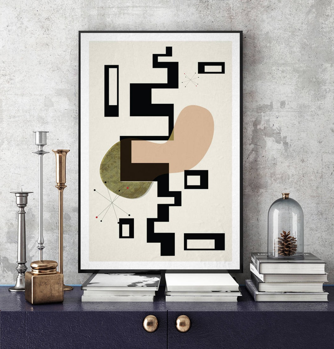 Abstract in Tan and Black, Crank It Baby, Wall Art, Poster Art, Poster ...