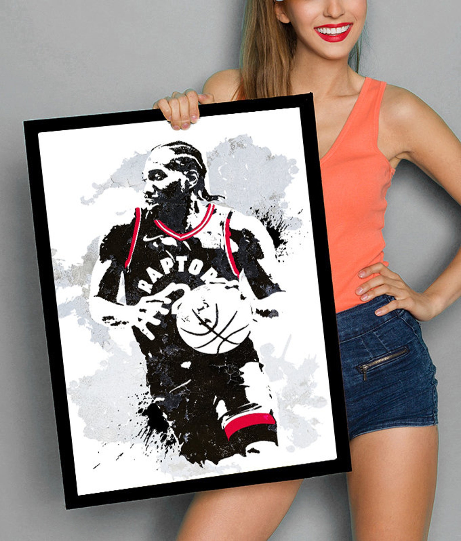 Fan Art Poster Kawhi Leonard Toronto Raptors Wall Art | Etsy